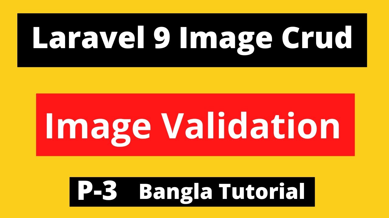 Laravel 9 Image Crud Bangla Tutorial Image Validation Add Form P 3 Youtube