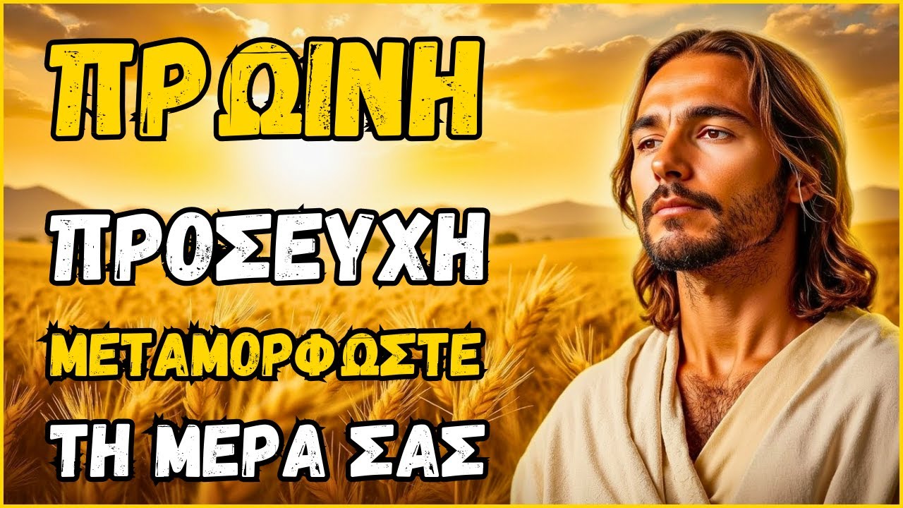ΠΡΩΙΝΗ ΠΡΟΣΕΥΧΗ ΠΟΥ ΘΑ ΜΕΤΑΜΟΡΦΩΣΕΙ ΤΗ ΖΩΗ ΣΟΥ | ΒΡΕΣ ΕΙΡΗΝΗ ΚΑΙ ...