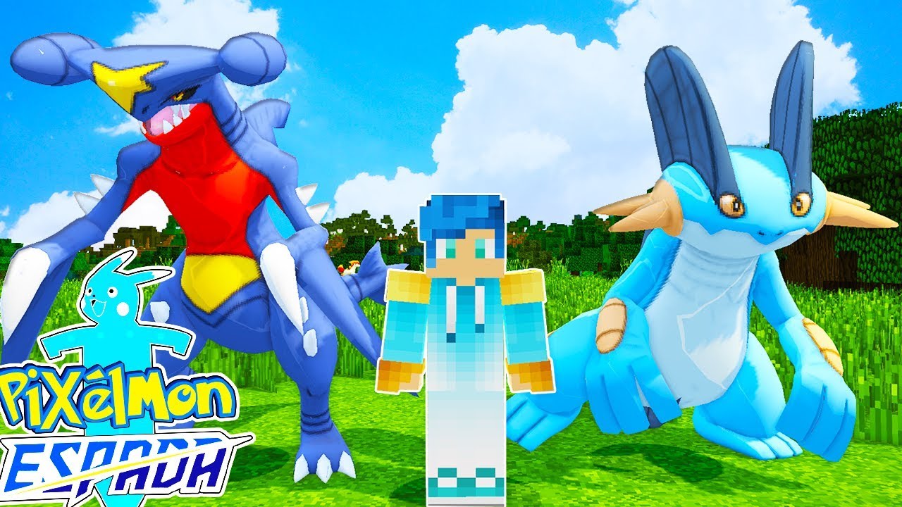 CAPTURO A GARCHOMP Y SWAMPERT 😱 | PIXELMON ESPADA MINECRAFT POKEMON MOD ...
