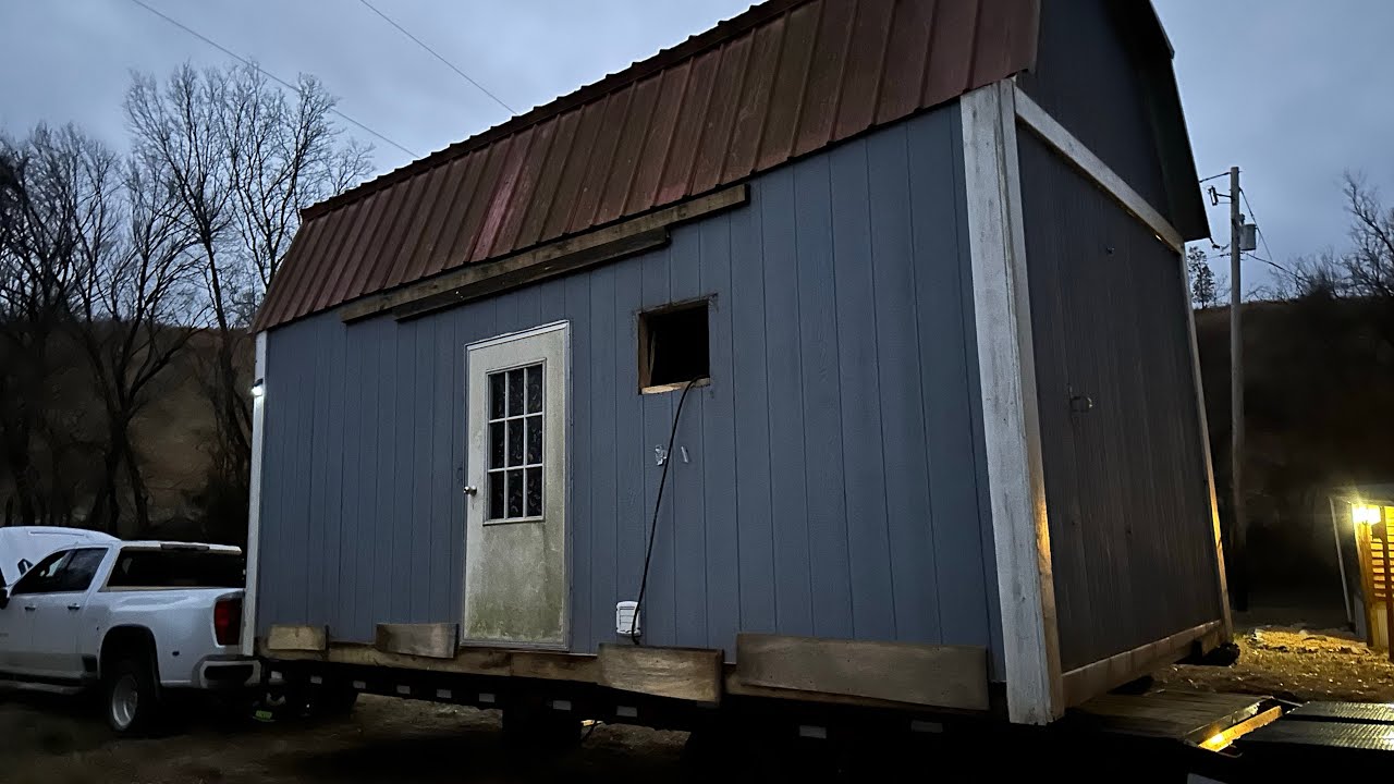 Loading a Free Storage Shed - YouTube