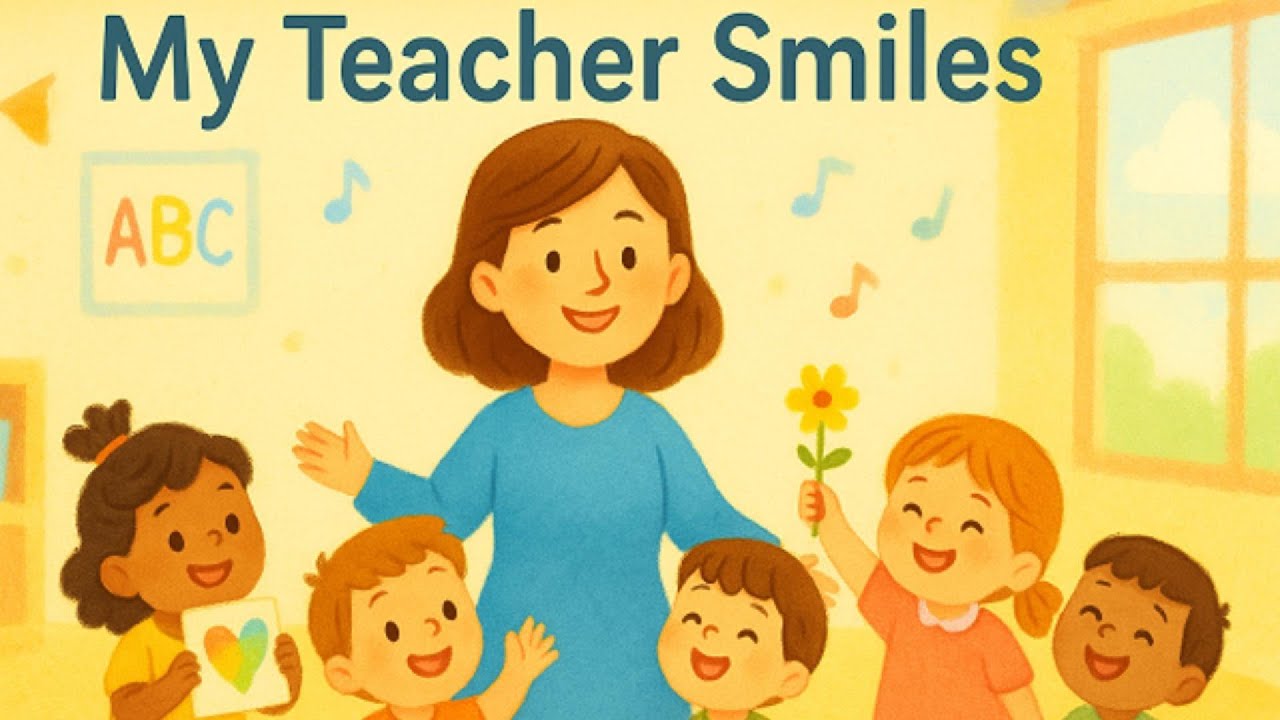 My Teacher Smiles | Sweet English Song for Kids About Learning, School ...