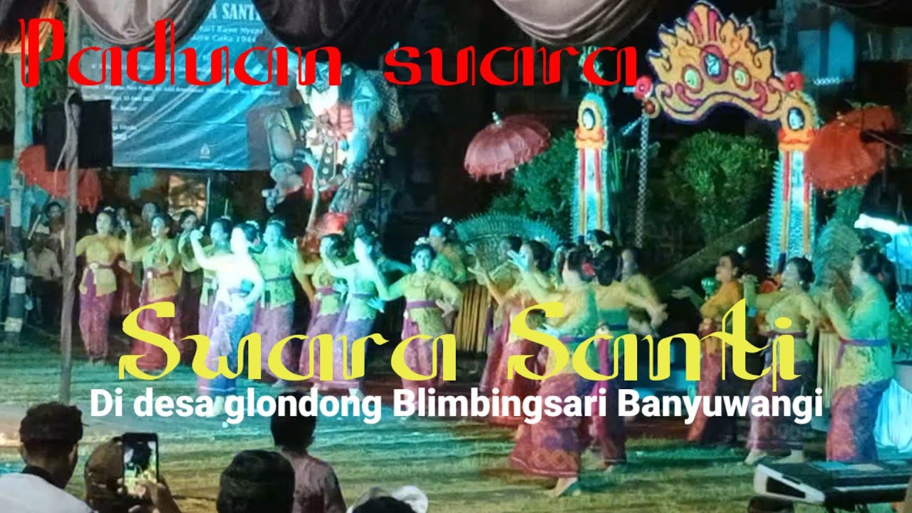 jolodonk paduan suara bersama Swara Santi di desa glondong blimbing ...