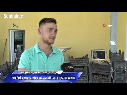 Eskişehir'de  zeytin kömürü  üretiyor