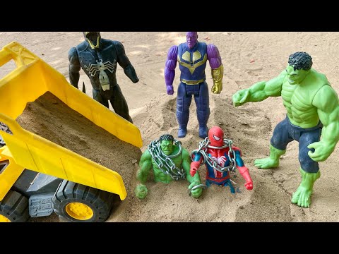 🧑‍🎤Aaj Baby Hulk Aur Baby Spiderman Ko Hulk Bacha Payega ? Gadi Wala Cartoon Hulk Vs Thanos 