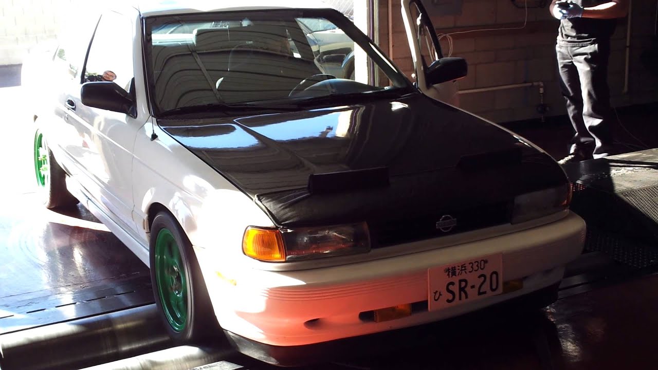 91 Sentra SE-R Dyno day, 161whp - YouTube