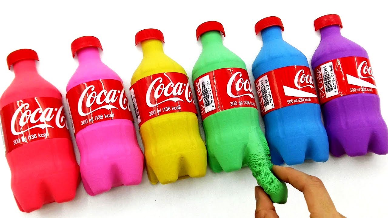 Kinetic Sand Rainbow Coca Cola Learn Colors With Minions 3 Nursery ...
