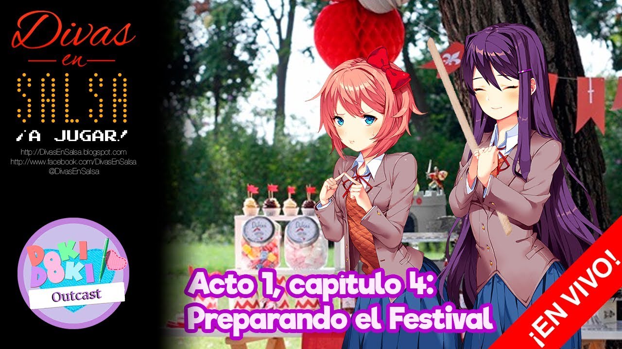 Acto 1, capítulo 4: Preparando el Festival - Doki Doki Outcast - YouTube