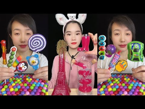 Colorful Sweet Candy Part 42 🌈🍭🤤 #mukbang #candyeating #asmr #eatingshow