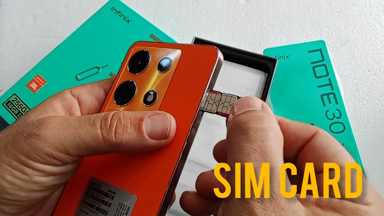 How to put a SIM card in infinix Note 30 - YouTube
