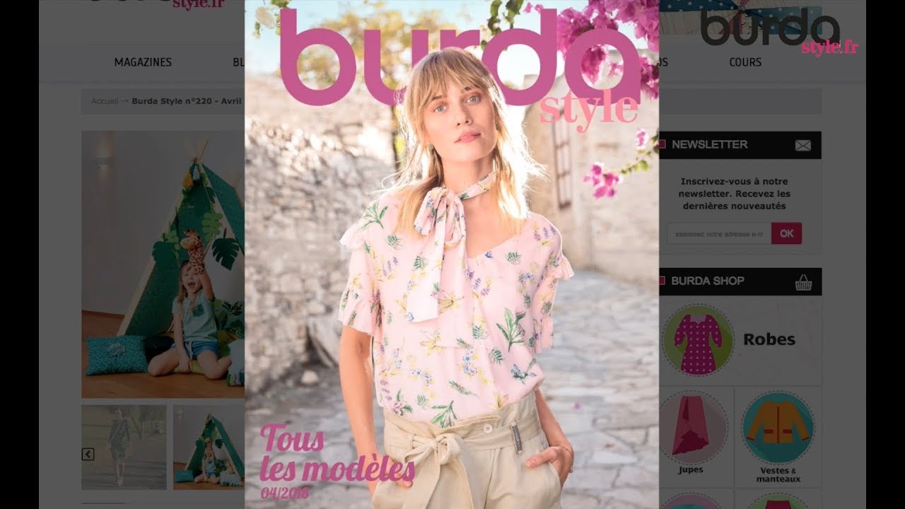BURDA STYLE - Avril 2018 | Note Romantique - YouTube