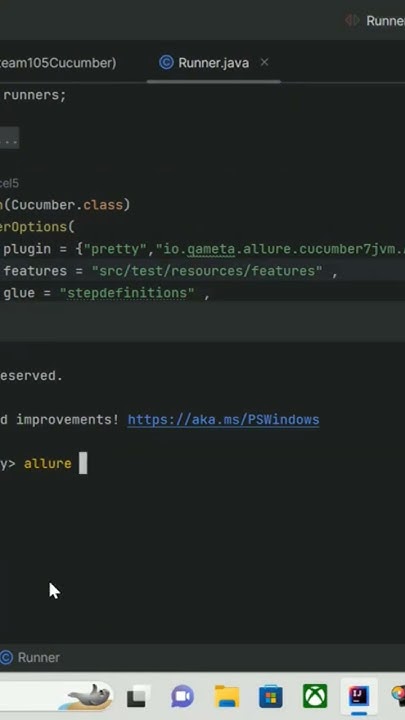 Allure report Integration into Cucumber framework - YouTube