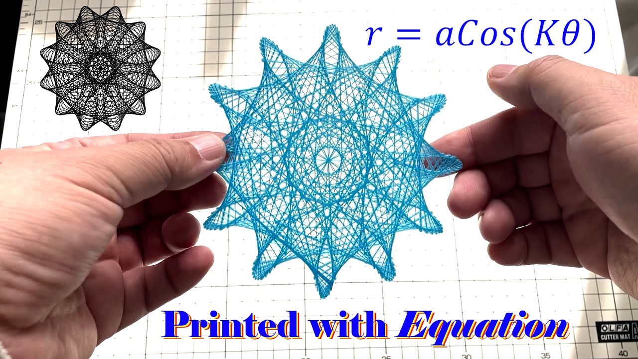 Print model directly using a mathematic equation (Rose pattern) #shorts ...