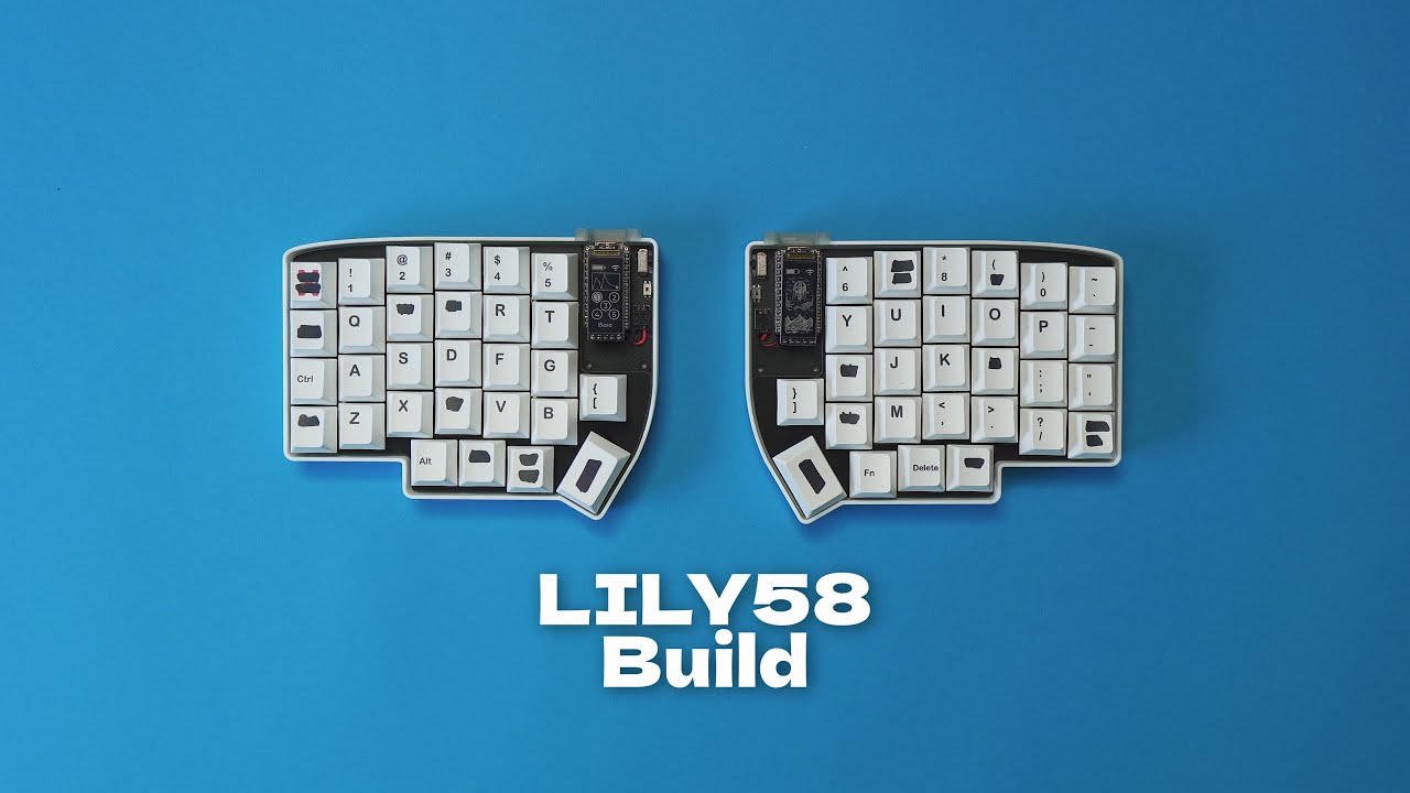 Split ergo Build - Lilly58 - YouTube