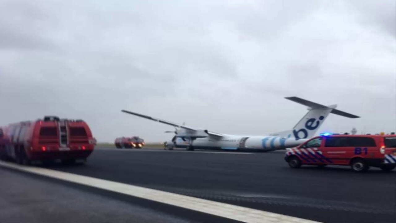 FlyBe aircraft from Scotland evacuated after crash landing in Holland ...
