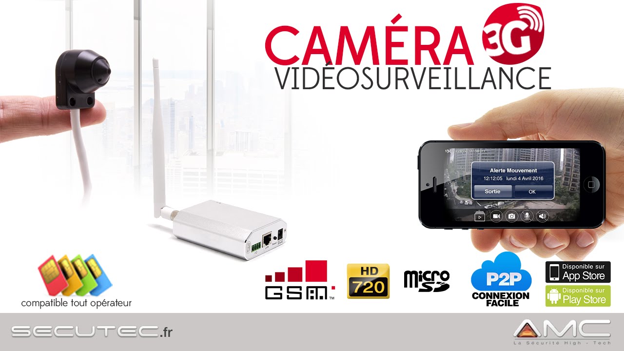 MICRO CAMERA 3G GSM HD 720P AVEC ALERTE SUR SMARTPHONE [SECUTEC.FR ...