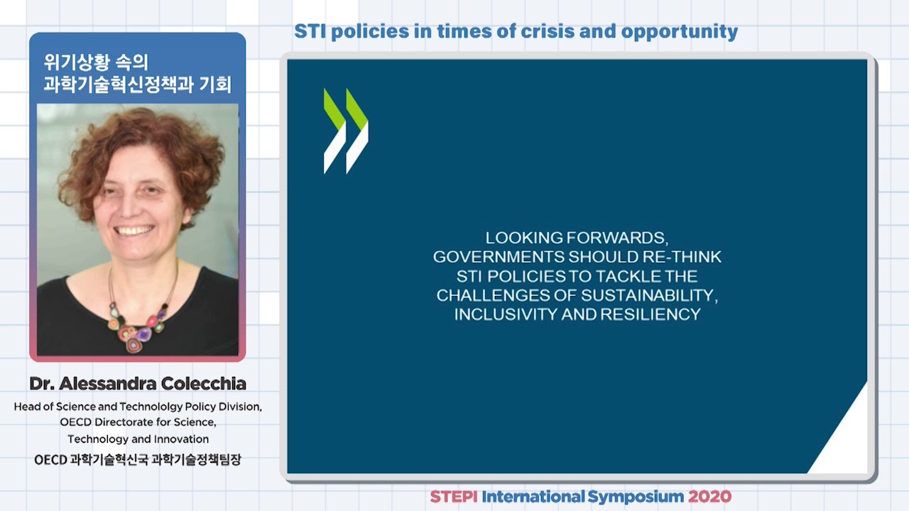 [발제1] 2020 STEPI 국제심포지엄 “위기상황 속의 과학기술혁신정책과 기회 (Dr. Alessandra Colecchia ...