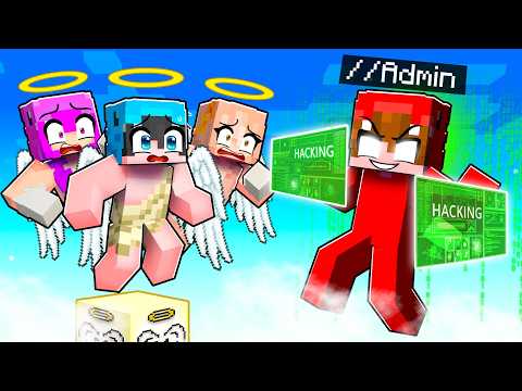 Usé COMANDOS de ADMINISTRADOR en un BLOQUE DE ÁNGEL en Minecraft!