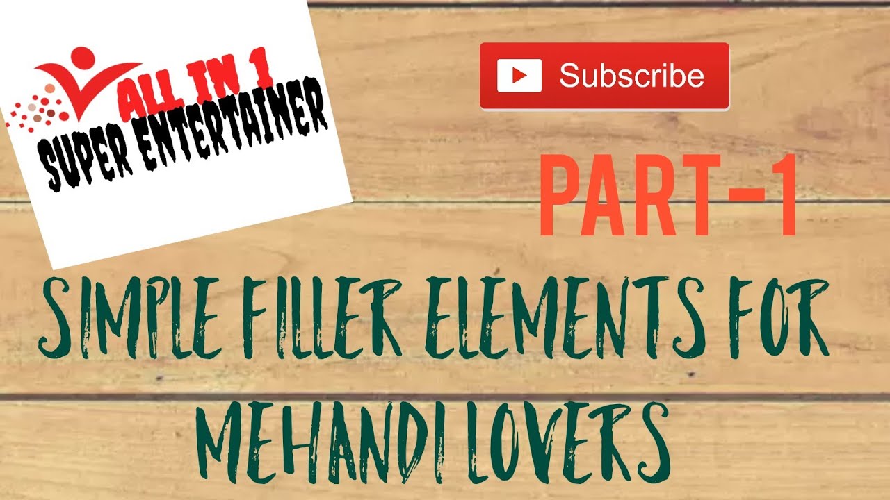 #simple filler elements for intricate mehandi Desings #for beginners # ...