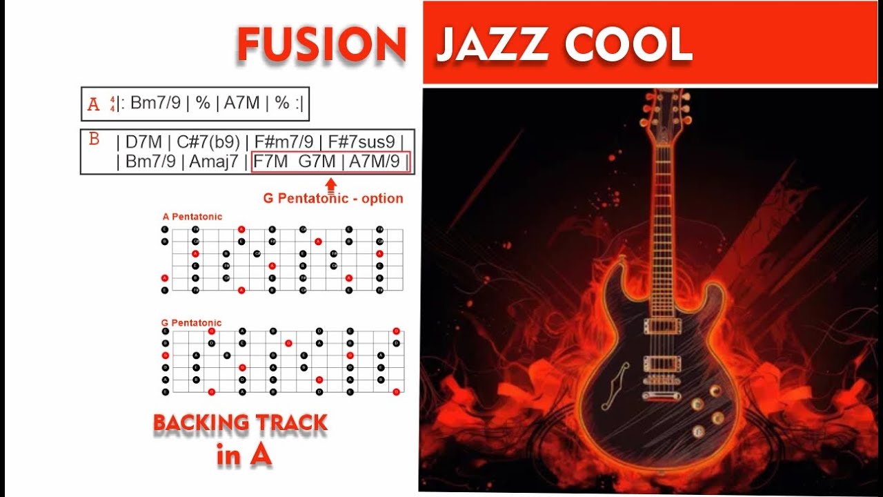 FUSION JAZZ COOL - BACKING TRACK IN A - YouTube