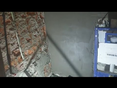 badkamer vlak maken met cement mortel van knauf of omnicol betonstuc ...