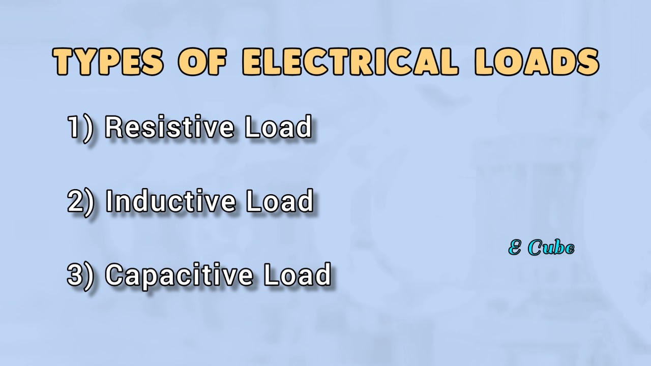 Types of Electrical Loads in Tamil || Resistive load || Inductive load || Capacitive Load⚡lead ...