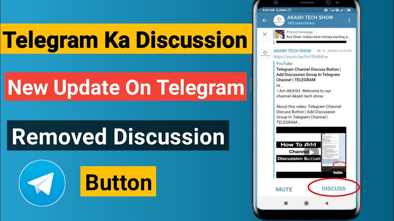 Telegram Channel Discussion Button |Not Showing Problem |How To set ...