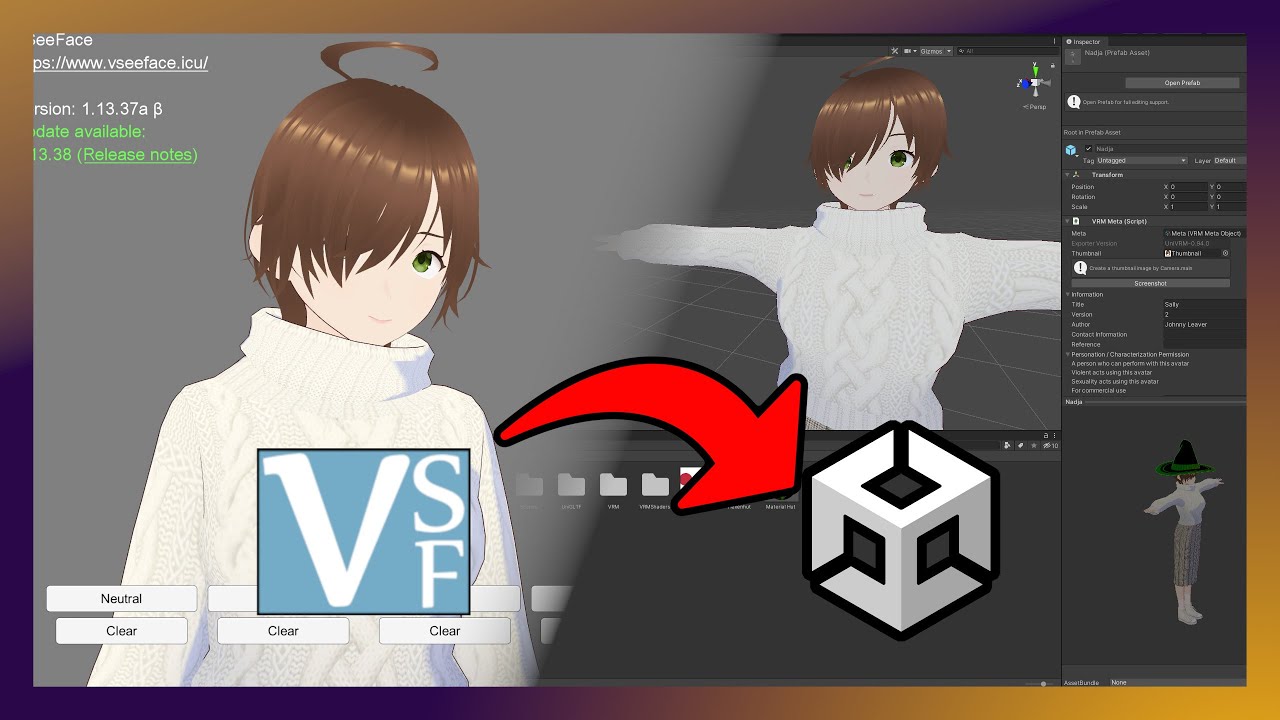Vtube Avatar in Unity importieren - Anfänger Tutorial - YouTube