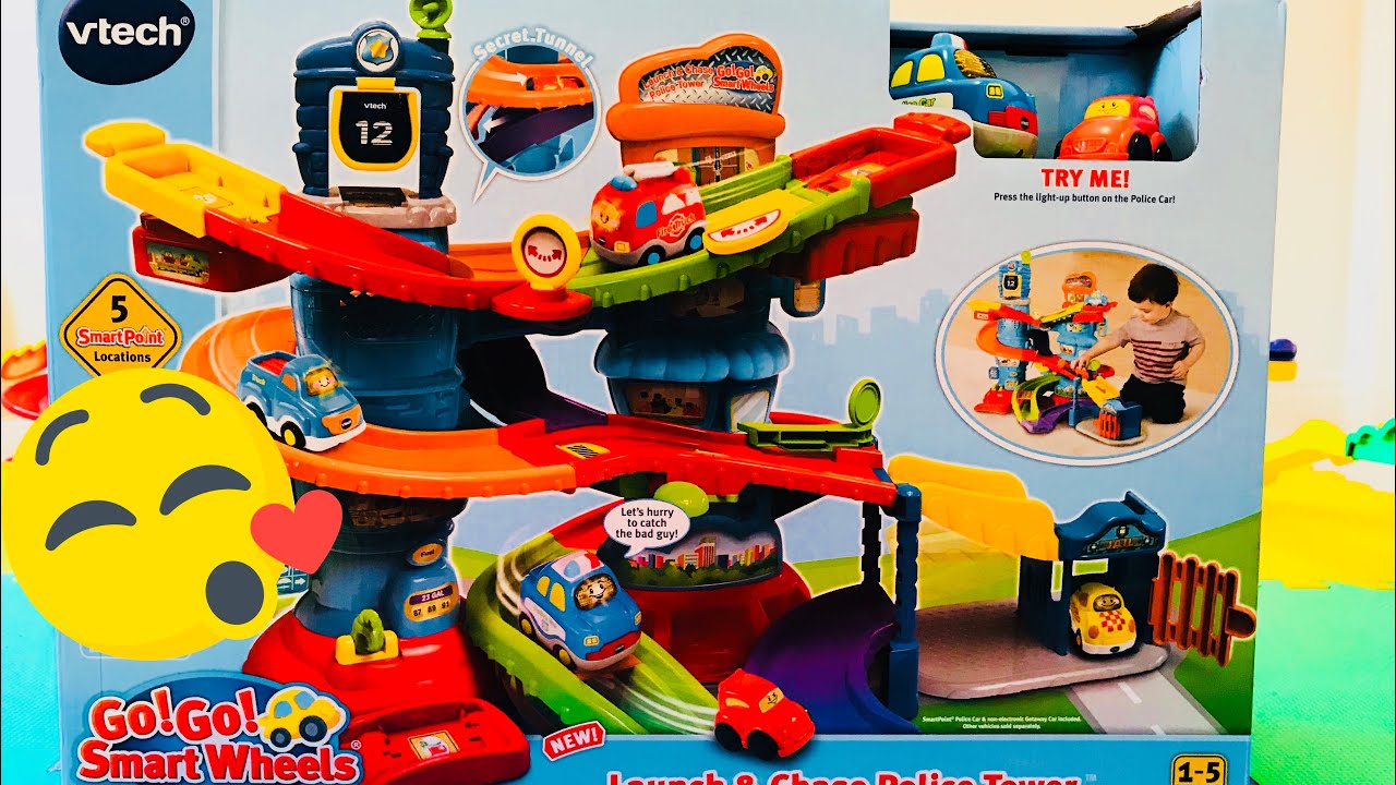 【NEW】Vtech Go! Go! Smart Wheels Launch & Chase Police Tower - YouTube