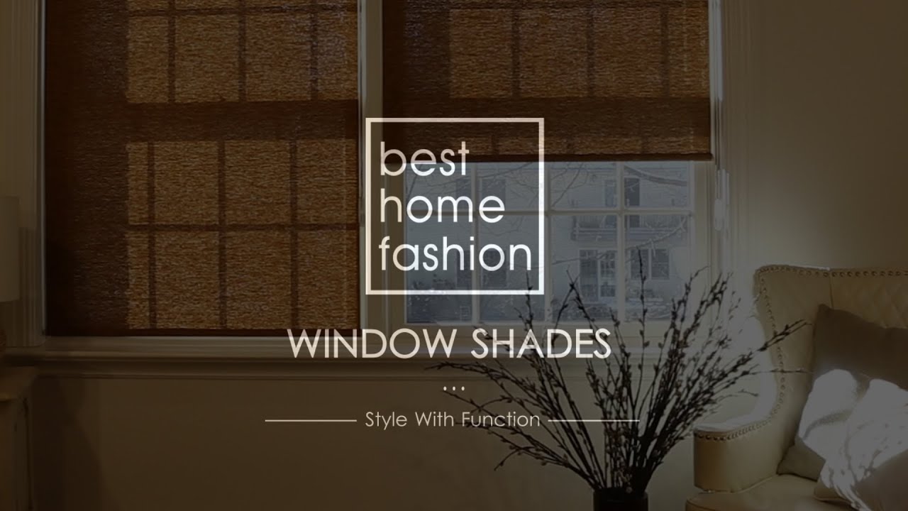 Best Home Fashion - Window Shade - Wood Look Duo - YouTube