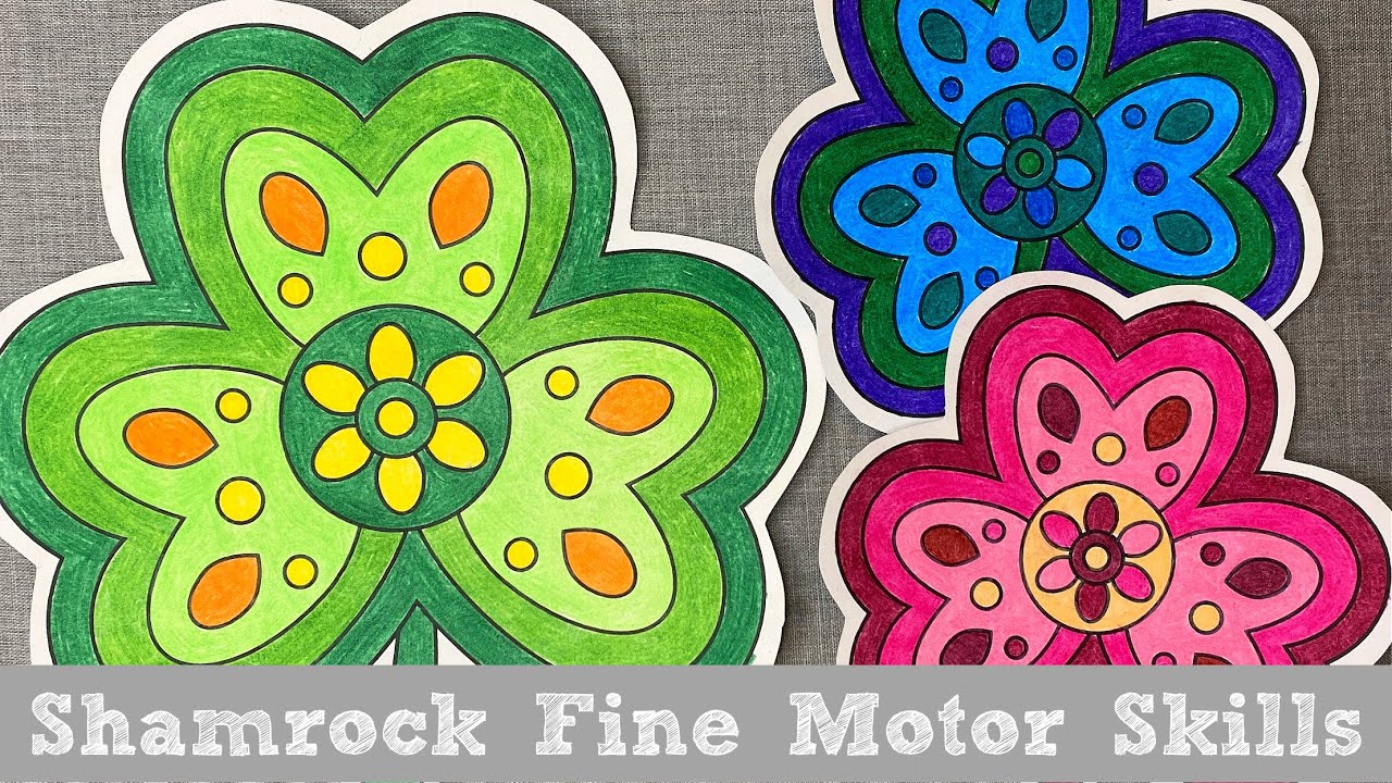 Shamrock Fine Motor Skills Printed and Digital - YouTube