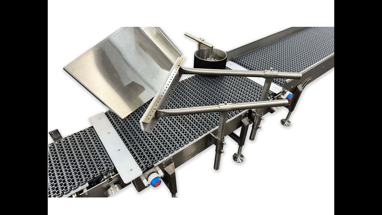 Bag Lay Down & Flattener Conveyor - YouTube