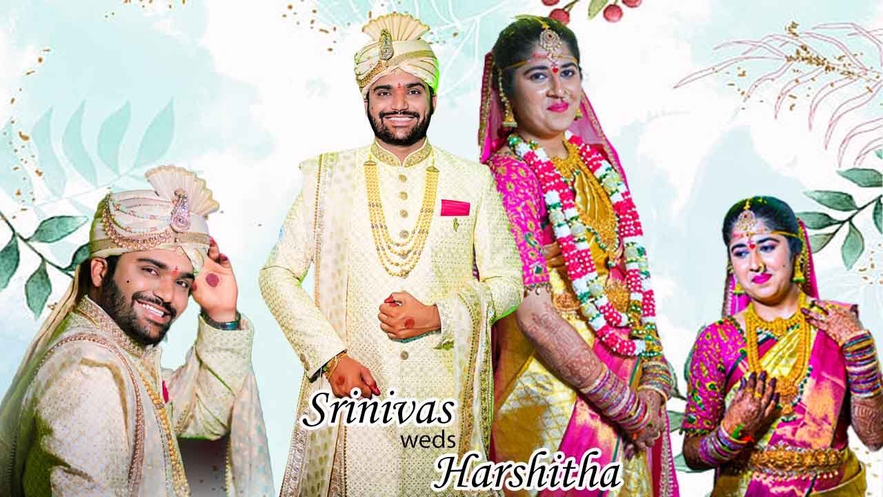 Srinivas weds Harshitha Wedding Teaser / v studios / vinayaka wedding events - YouTube