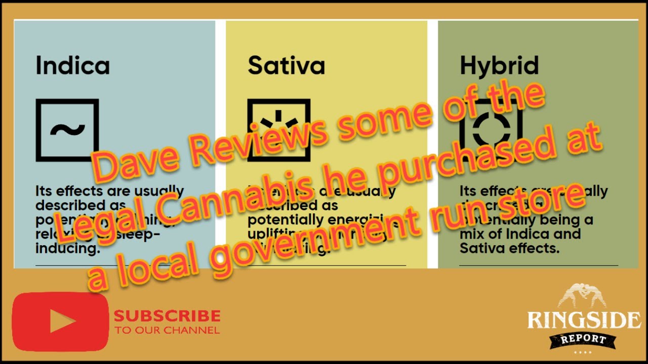 Dave Reviews Legal Cannabis Purchased at Government Run Store - YouTube