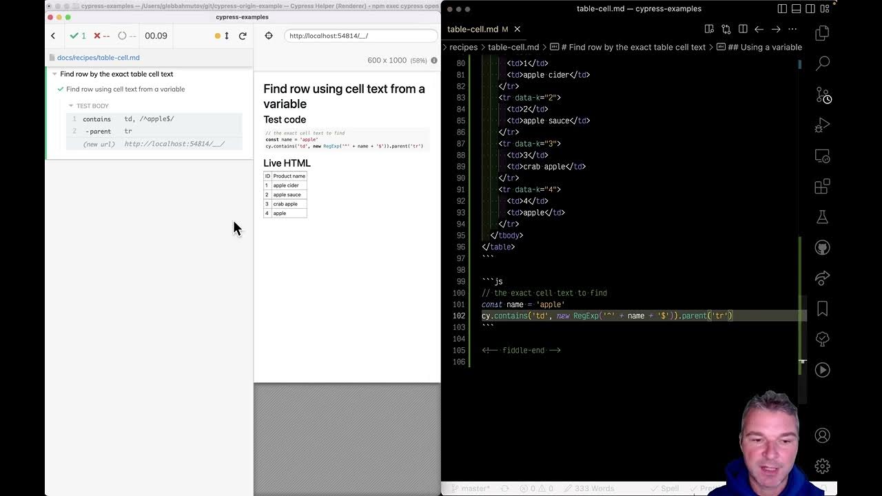 Find The Table Row Using The Exact Cell Text - YouTube