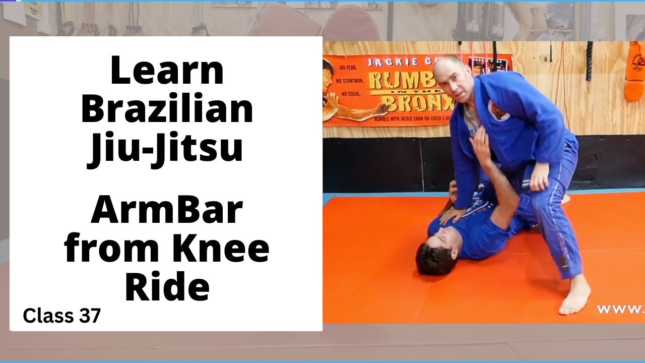 Learn Brazilian Jiu Jitsu - Near Arm Bar from Knee Ride. - YouTube
