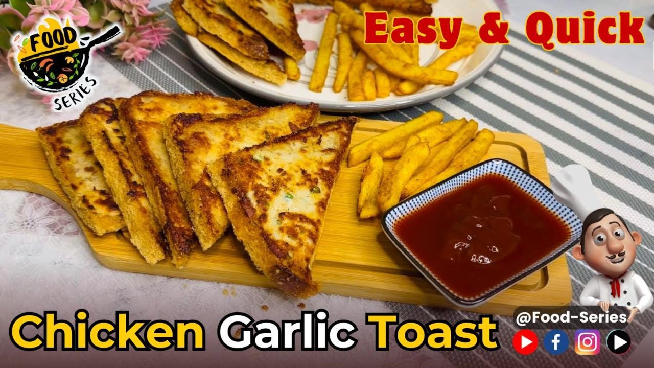 Chicken Garlic Toast | Chicken Toast | Chicken Garlic Bread | Chicken ...