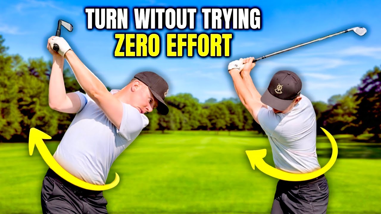 The EASIEST Way to Rotate in Golf (ZERO Effort Needed) - YouTube