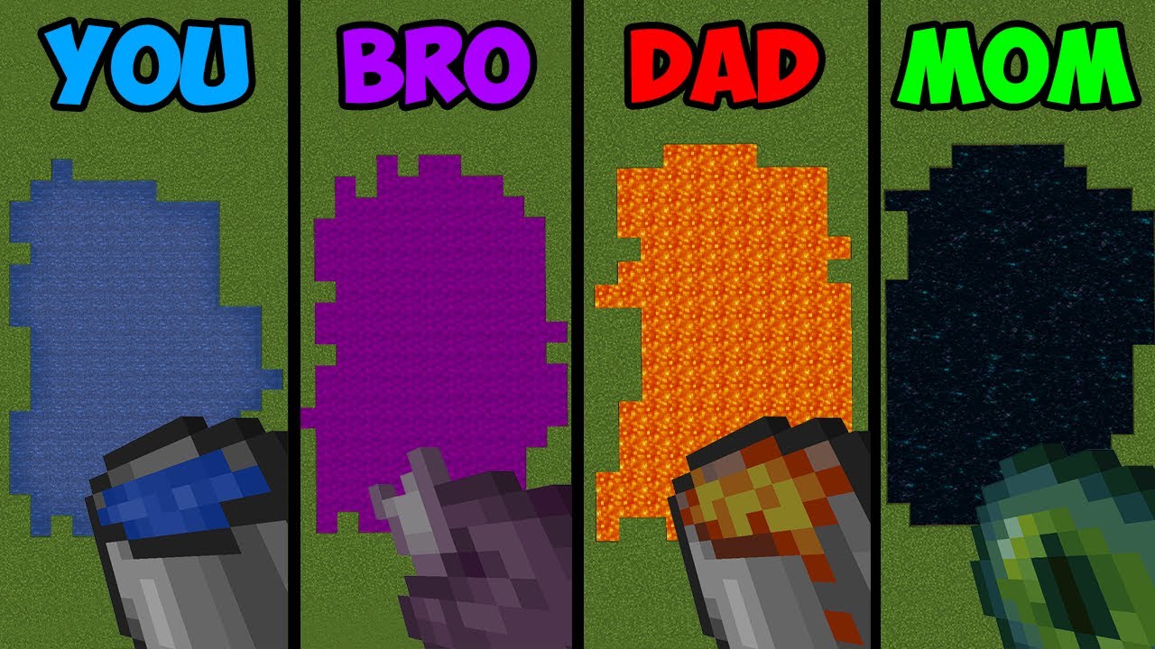 Water bucket MLG by family members be like. part 2 - YouTube