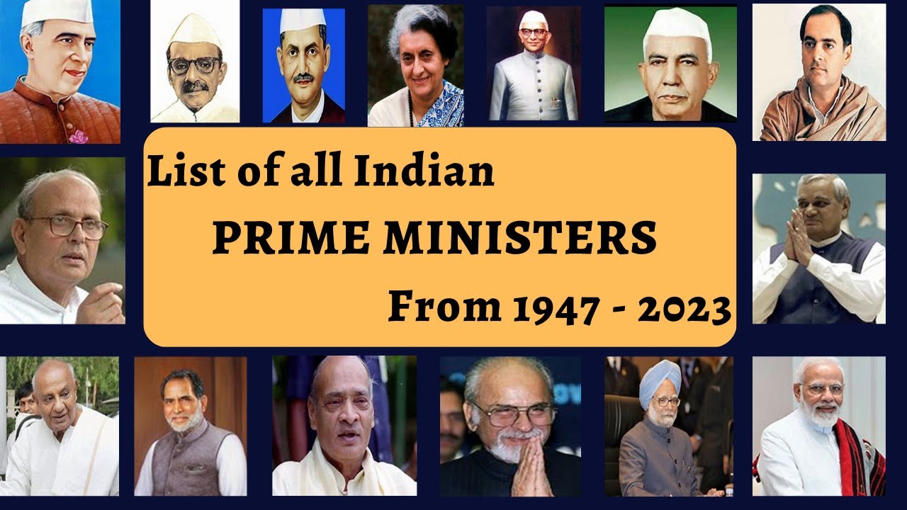 List of all Prime Ministers of India from 1947 to 2023 with their ...