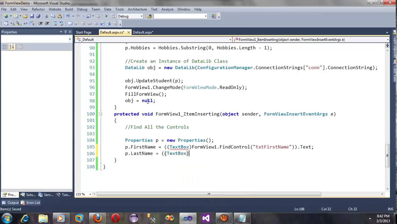 ASP.NET: How to Control the FormView Control in ASP NET Part 4 | Infologs - YouTube