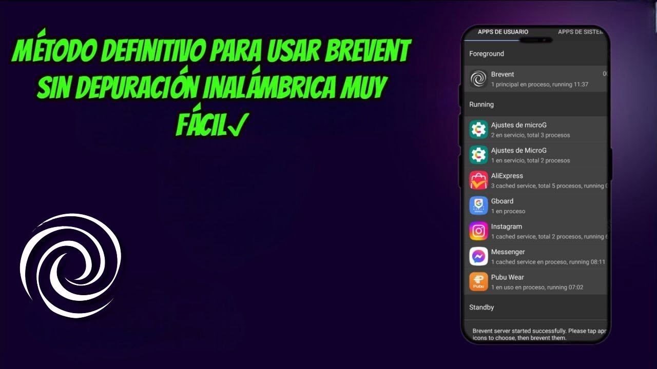 "¡Descubre como usar Brevent sin Depuración Inalámbrico! Guía Rápida y ...