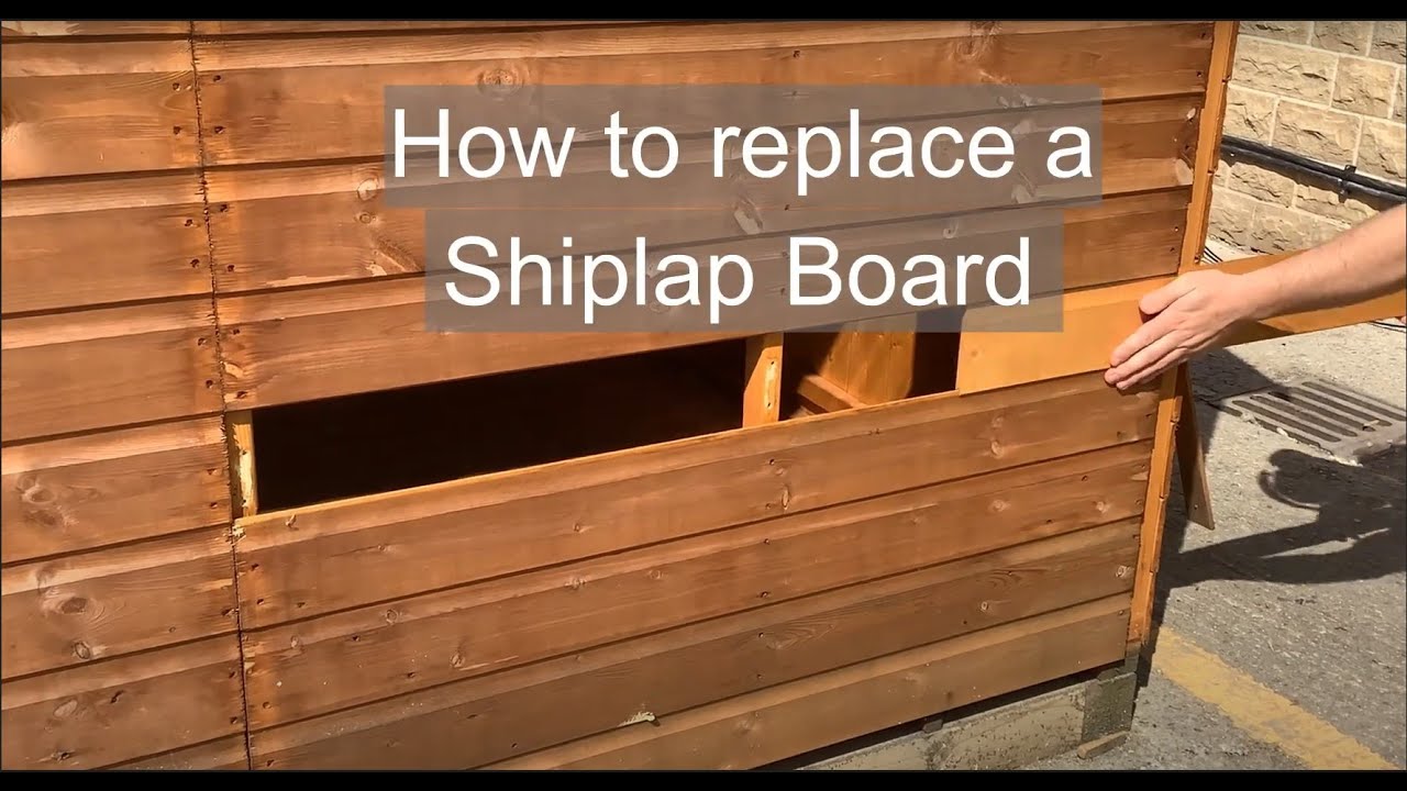 How to replace an full shiplap board - Powersheds Installation Video ...