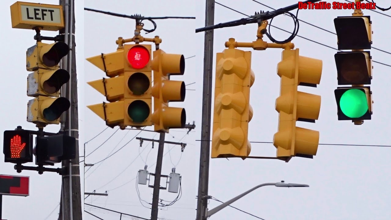 Traffic Lights 3M & McCain PV Signals | 8 Mile & Groesbeck - YouTube