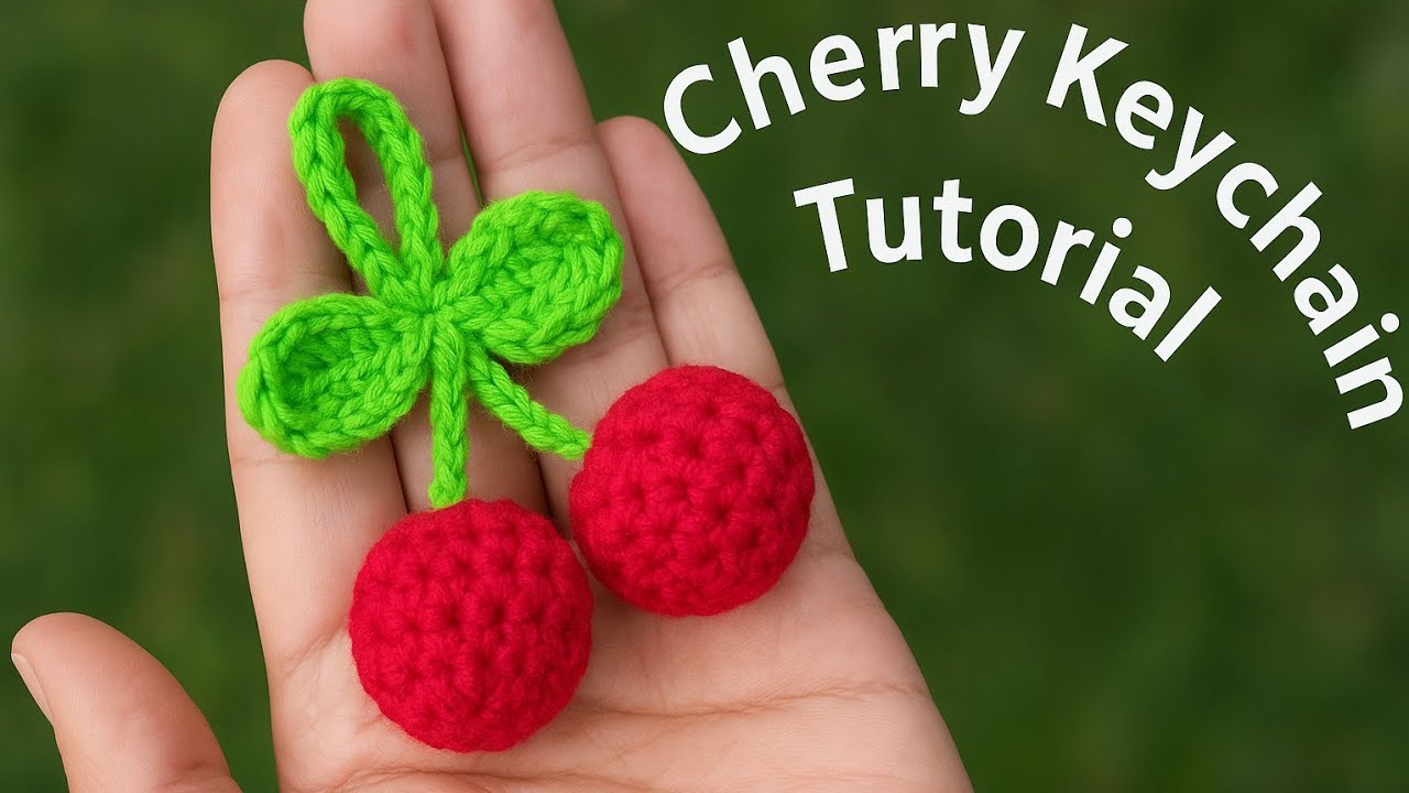 You Won’t Believe How Cute This DIY Crochet Cherry Keychain 🍒 Is ...