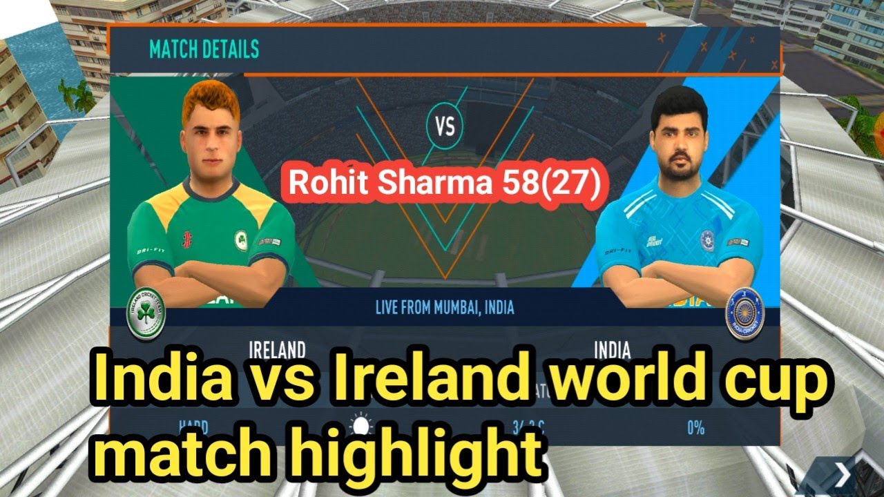 India vs Ireland T20 world cup match highlight 🏏!! India Ireland match# ...