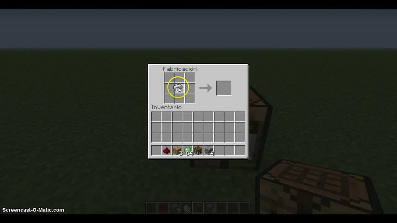 como hacer un piston pegajoso y comun en minecraft - YouTube