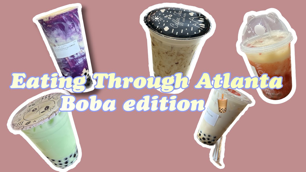 Eating Through Atlanta Boba edition 🧋Rating each locations boba and ...