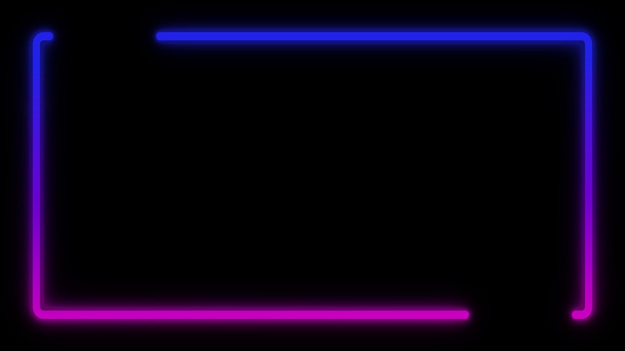 Pink and Blue Box Frame Video Overlay. - YouTube