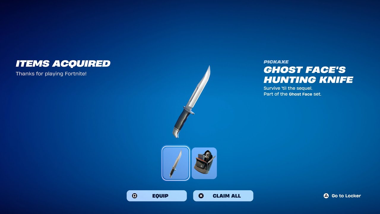 How To Get Ghost Face's Hunting Knife Pickaxe NOW FREE In Fortnite ...