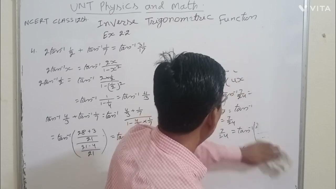 NCERT Class 12th Ex.2.2 Inverse Trigonometry JEE Main & Advanced@UNT Physics and Math - YouTube